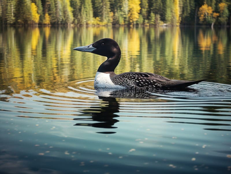 Ai Generated Illustration Wildlife Concept of Common Loon Stock ...