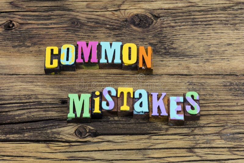 Common Mistakes are Shown Using the Text Stock Image - Image of ...
