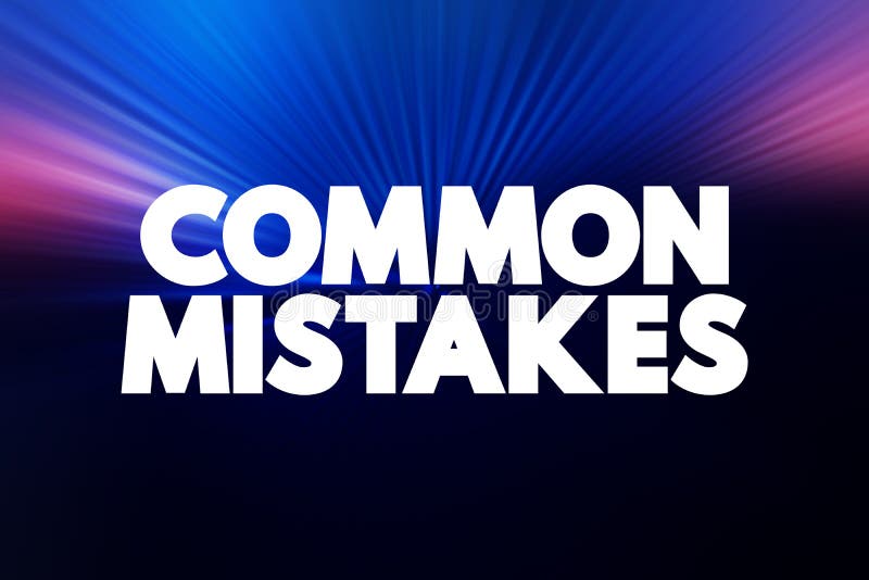 Common Mistakes Stock Illustrations – 301 Common Mistakes Stock ...