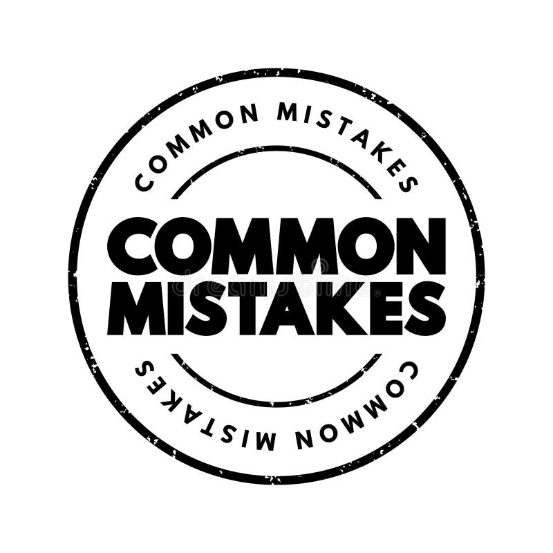 Common Mistakes Stock Illustrations – 306 Common Mistakes Stock ...