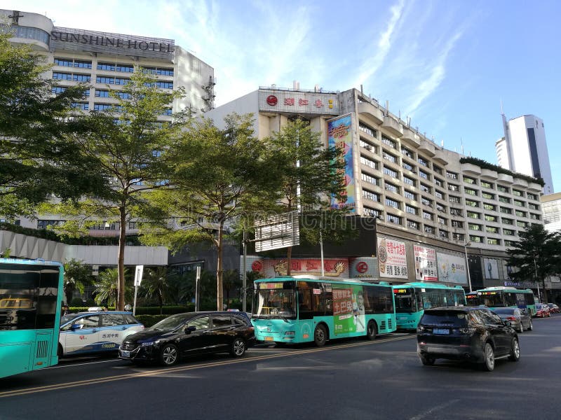 The Common Morning Street View in Shenzhen City Editorial Photo - Image ...