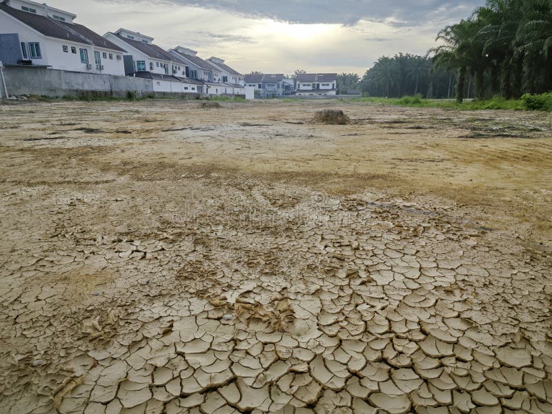 Common Natural Phenomenon on the Earth Surface Cracking. Stock Photo ...