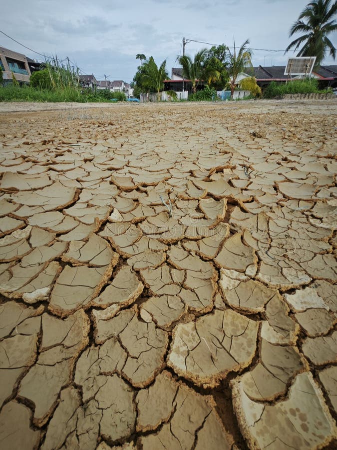 Common Natural Phenomenon on the Earth Surface Cracking. Stock Photo ...