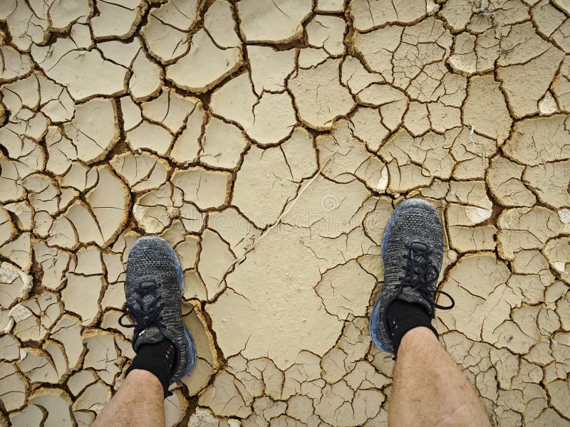 Common Natural Phenomenon on the Earth Surface Cracking. Stock Photo ...