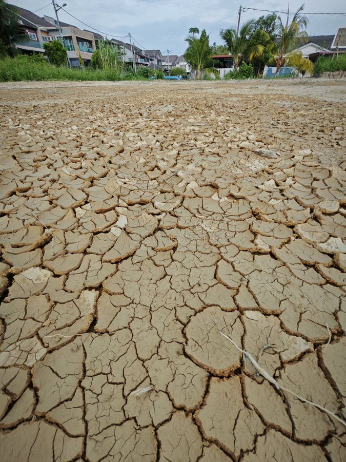 Common Natural Phenomenon on the Earth Surface Cracking. Stock Photo ...