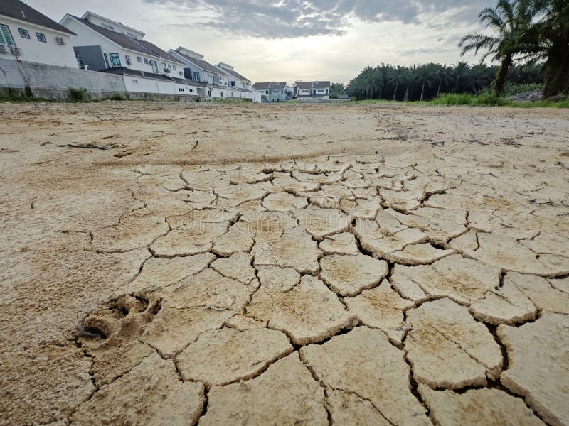 Common Natural Phenomenon on the Earth Surface Cracking. Stock Photo ...