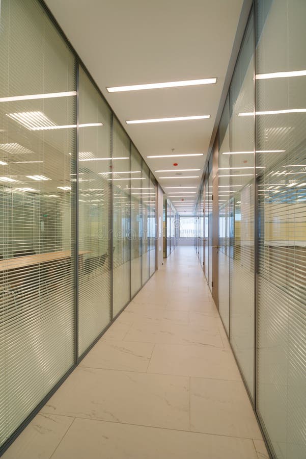 Common Office Building Interior Stock Image - Image of light, cabinet ...