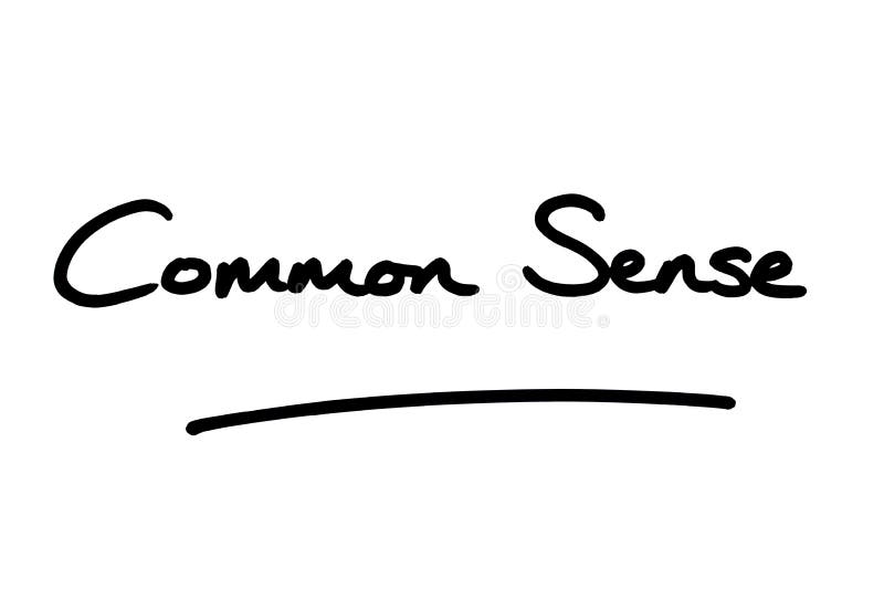 Common sense stock illustration. Illustration of insignia - 86680655