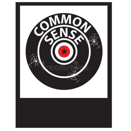 Common Sense poster stock vector. Illustration of value - 308995436