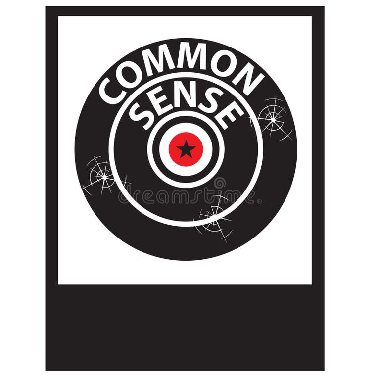 Common Sense poster stock vector. Illustration of value - 308995436