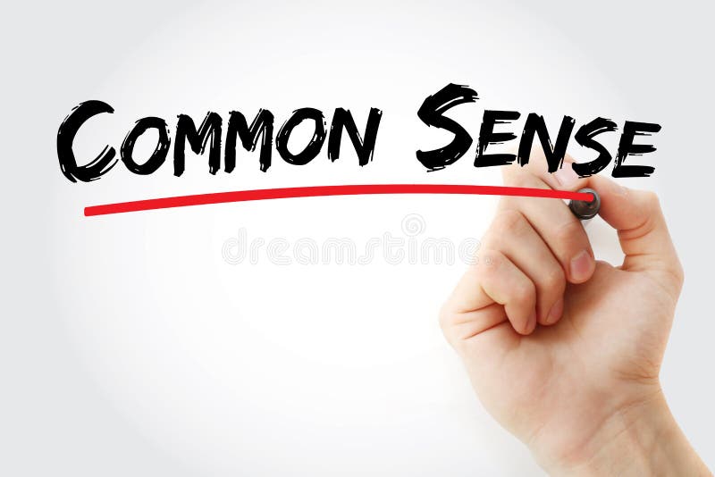 Common sense cloud word stock photo. Image of deciding - 30877976