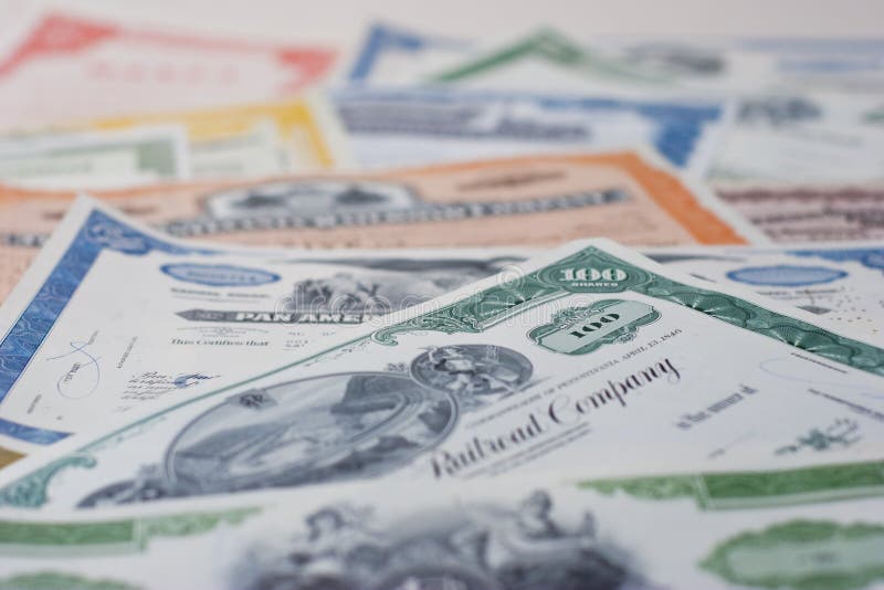 Corporation Common Stock Shares Stock Image - Image of finance ...