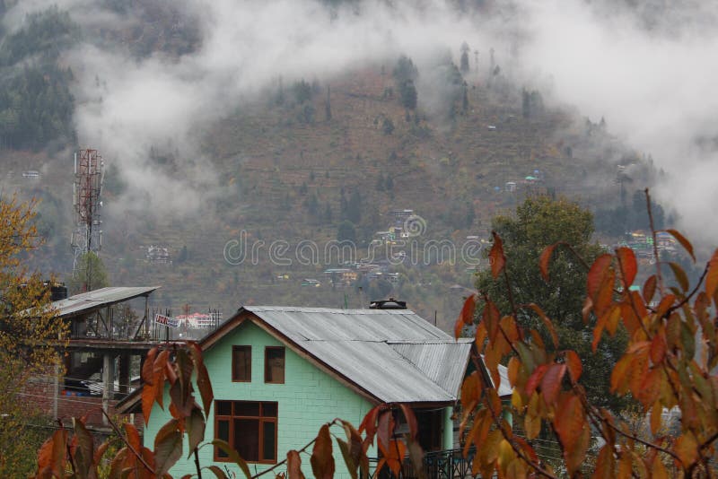A foggy morning stock photo. Image of manali, sight - 123283742