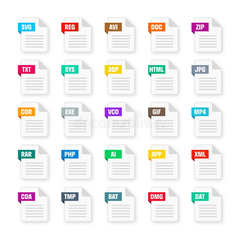 Common System File Formats. Document Types and Extensions. Flat Style ...