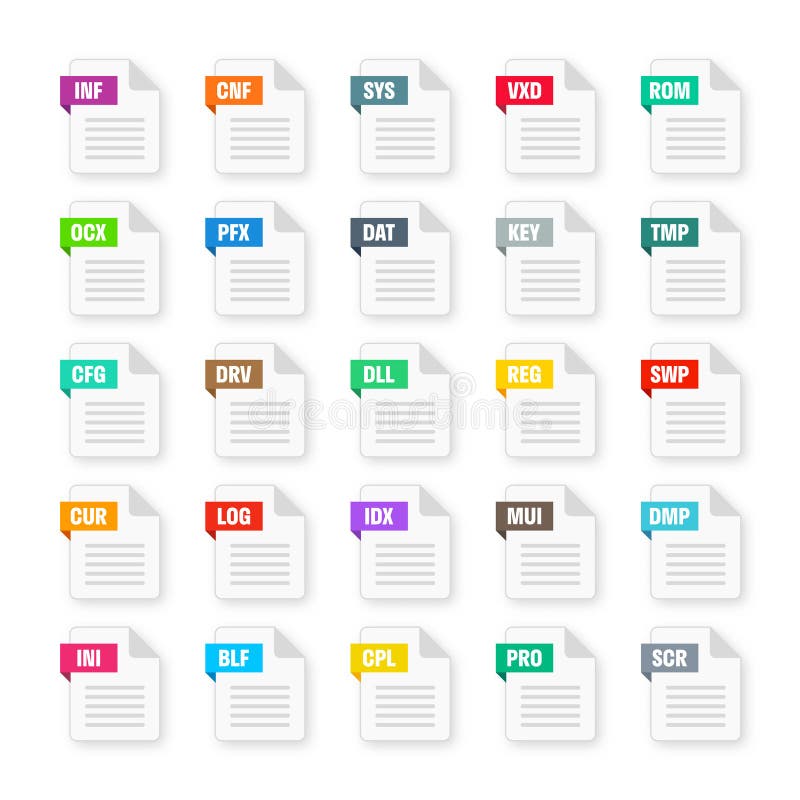 Common System File Formats. Document Types and Extensions. Flat Style ...