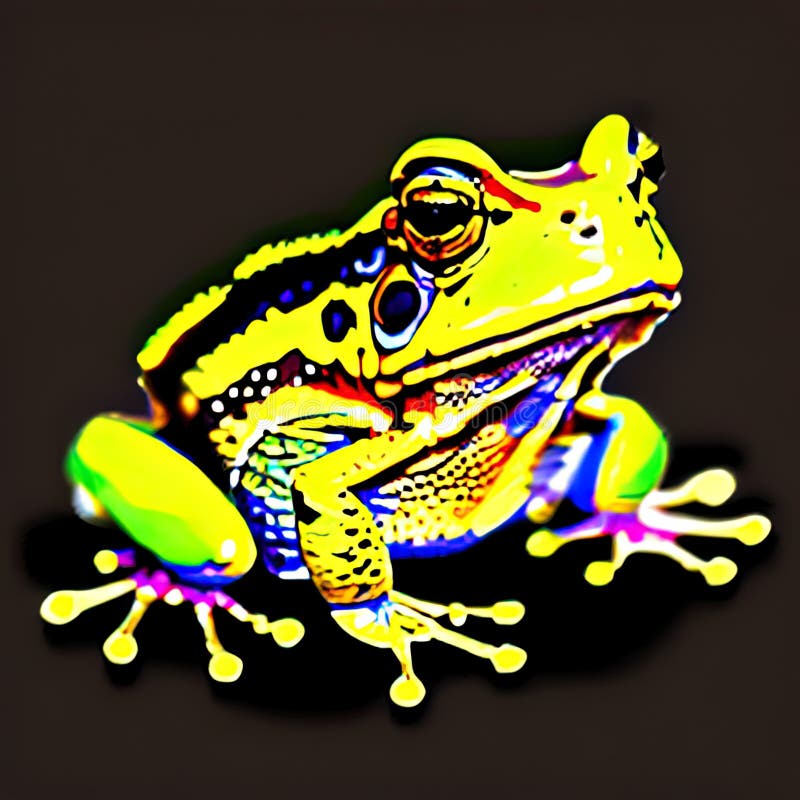 Common Toad Animal Style Print Design Logo. Generative AI. Stock ...