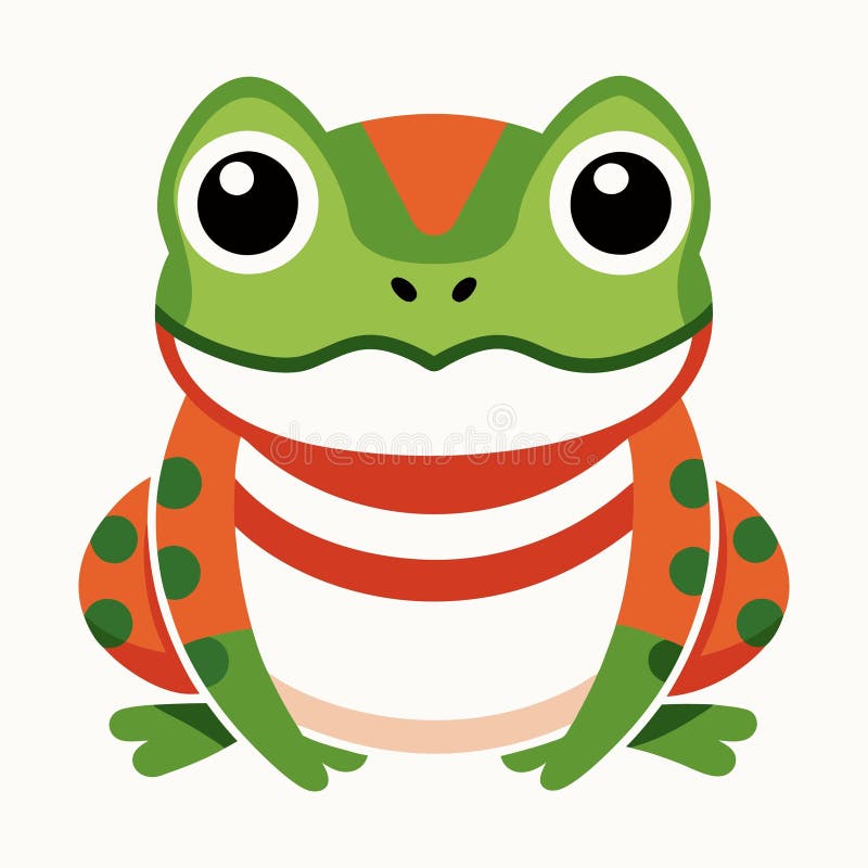 Common Toad Frog Screams Kawaii Stock Vector - Illustration of ...