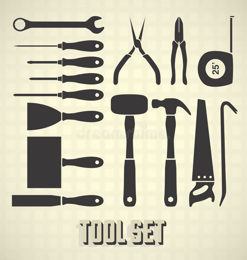 Doodles Collection of Tools Instruments Vector Stock Vector ...