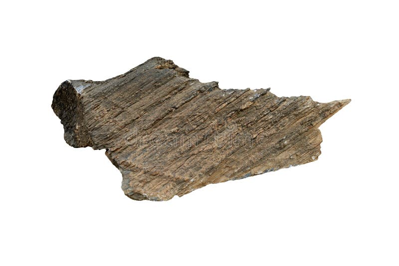 Rock with Parallel Streaks, Beautiful Stone Used for Gardening Isolated ...