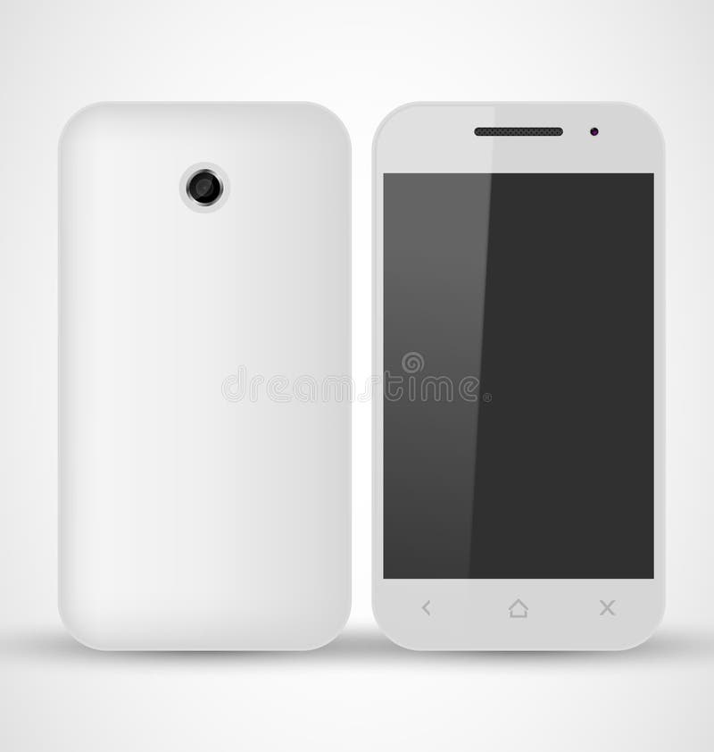 Common White SmartPhone stock vector. Illustration of network - 39925920