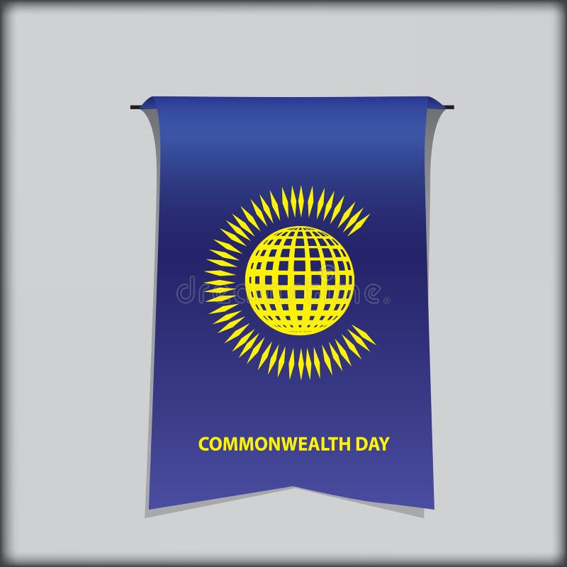 Banner Commonwealth Day stock vector. Illustration of pennon - 110624539