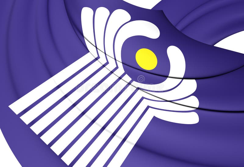 Commonwealth of Independent States Flag Stock Illustration ...