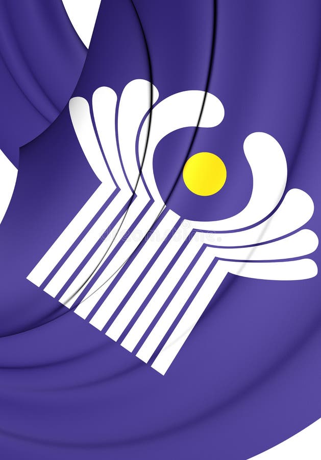 Commonwealth of Independent States Flag Stock Illustration ...