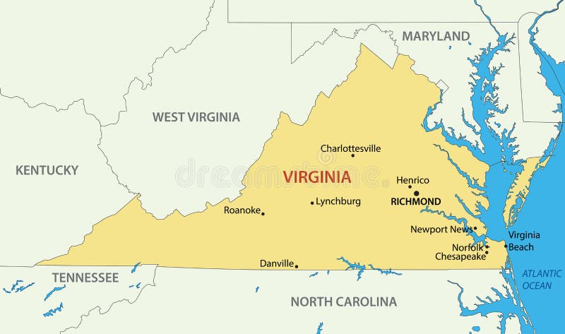 The United States of America - Vector Map Stock Vector - Illustration ...