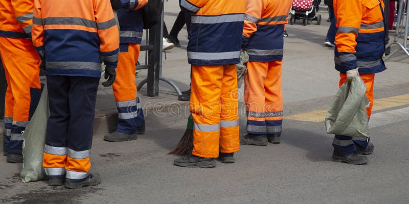 Communal Service Workers are Engaged in Garbage Collection in the City ...