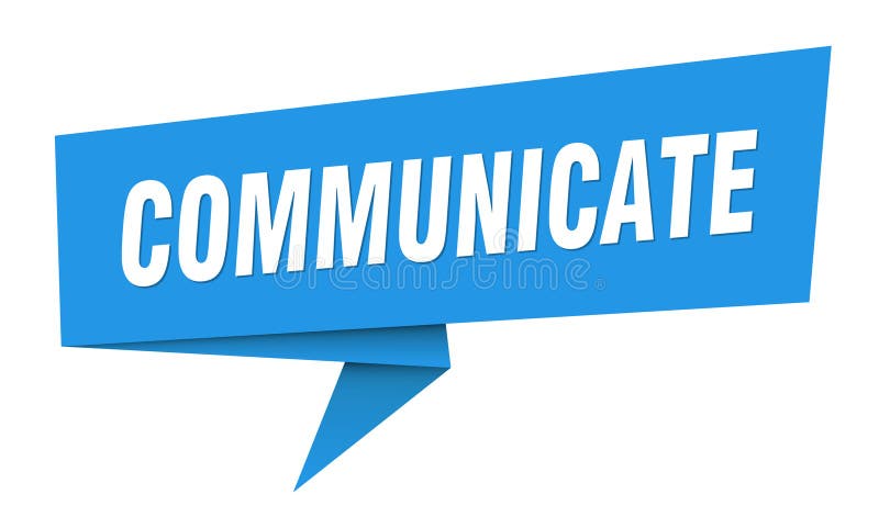 Communicate Banner. Communicate Speech Bubble, Label, Sticker, Sign ...