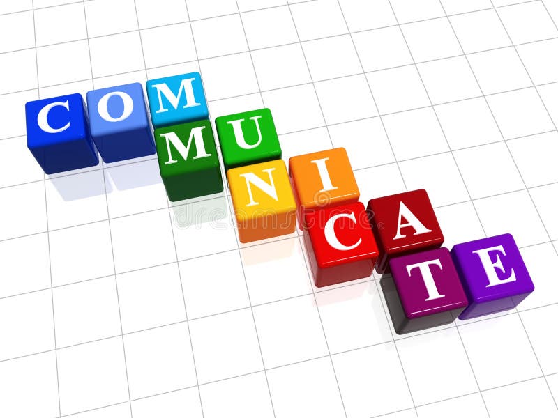 Communicate in colour stock illustration. Illustration of connection ...