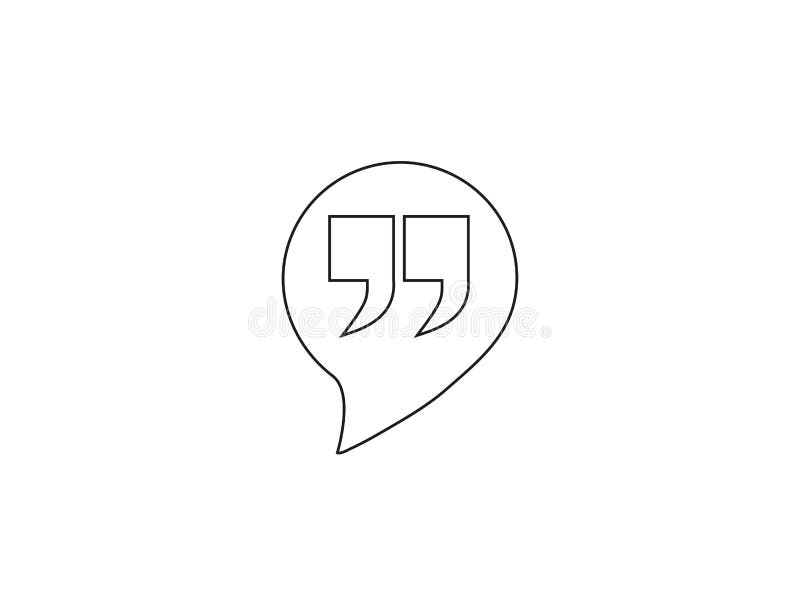 Communicate, Quotes Icon. Vector Illustration. Stock Vector ...