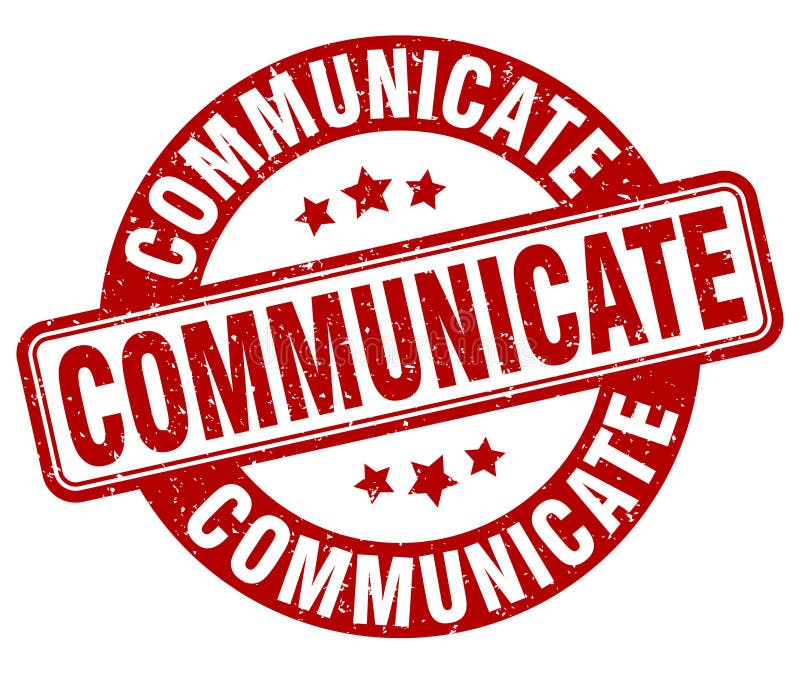 Communicate Stamp. Communicate Label. Round Grunge Sign Stock Vector ...