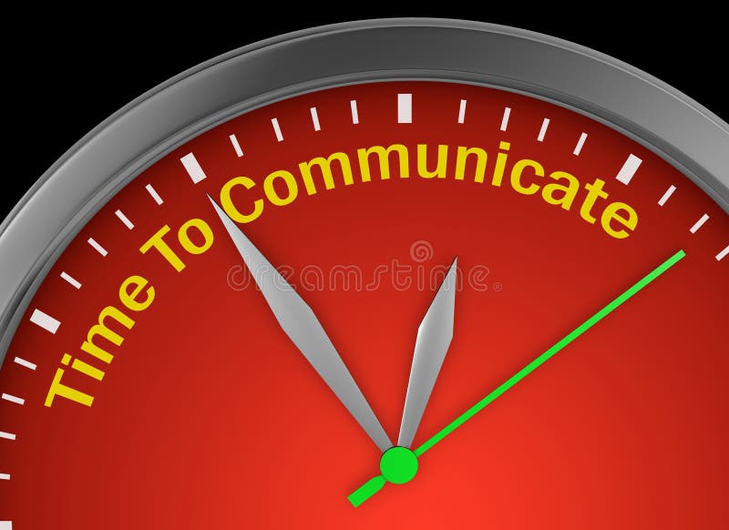 Communicate stock illustration. Illustration of time - 84840555