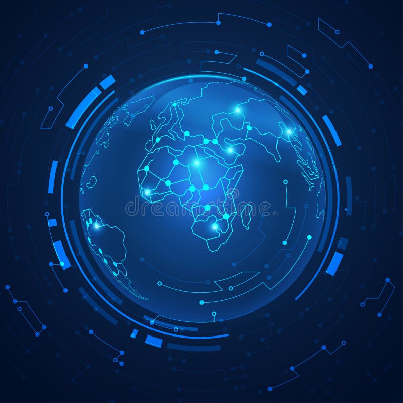 Communicated world stock vector. Illustration of connect - 115556148