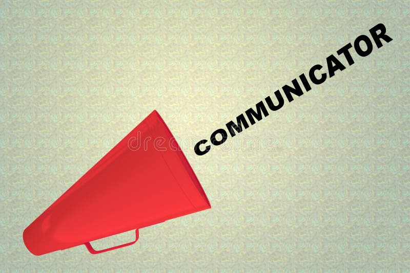 COMMUNICATEUR - Concept De Communication Illustration Stock ...