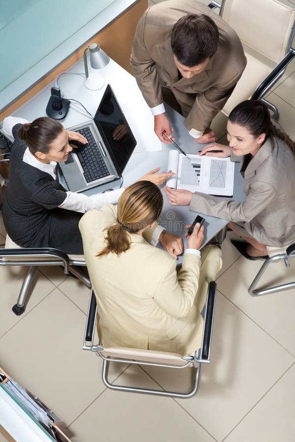 Communicating stock image. Image of communicating, desk - 6506659