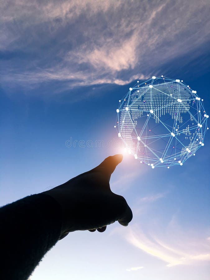 Communicating with Each Other Around the World without Borders Stock ...