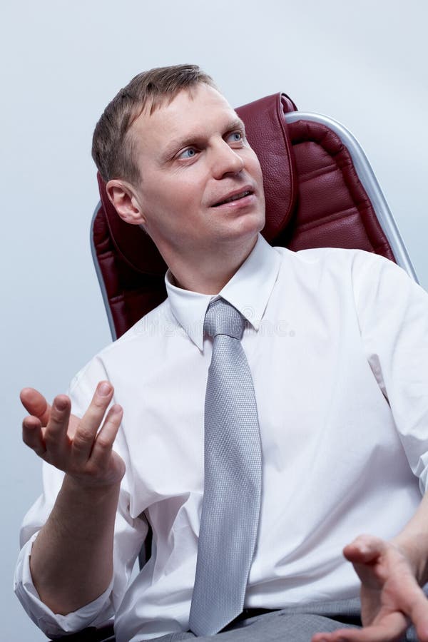 Communicating man stock image. Image of businessman, masculine - 18342275
