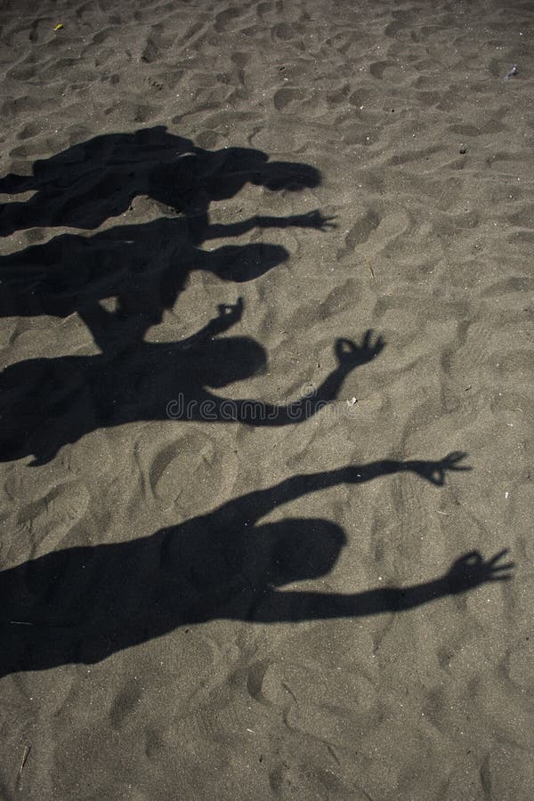 Communicating through Shadows. Stock Photo - Image of hand, active ...