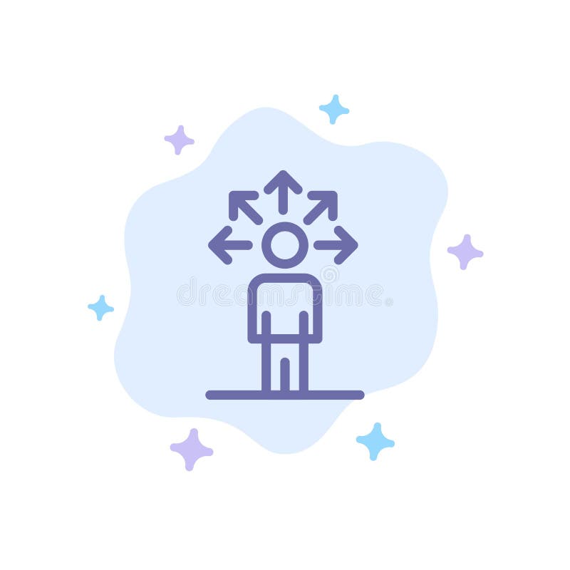Communication, Abilities, Connection, Human Blue Icon on Abstract Cloud ...