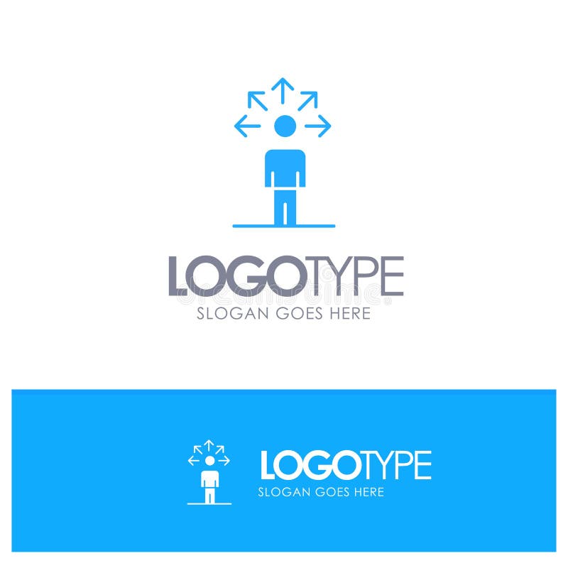 Communication, Abilities, Connection, Human Blue Solid Logo with Place ...