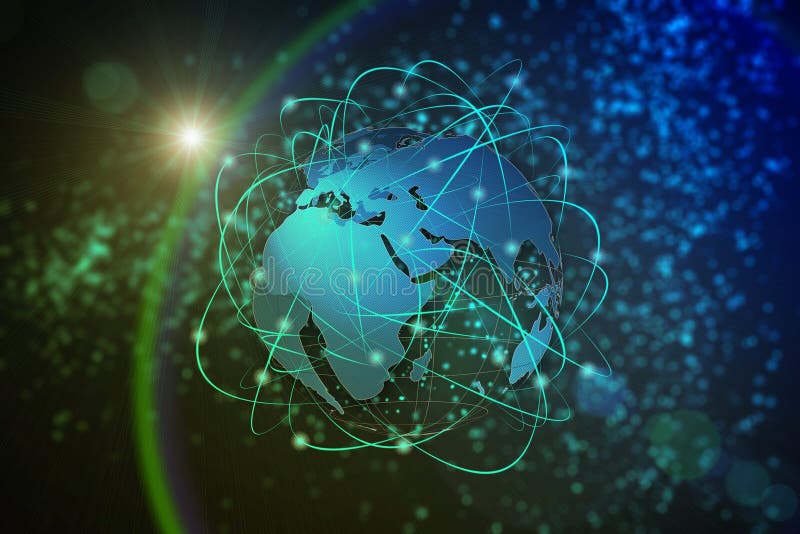 Communication Abstract Background Stock Illustration - Illustration of ...