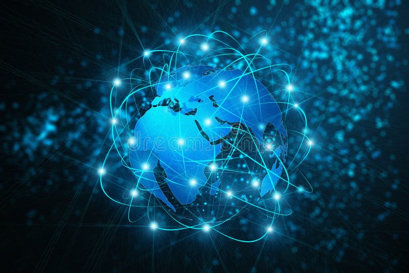 Communication Abstract Background Stock Illustration - Illustration of ...