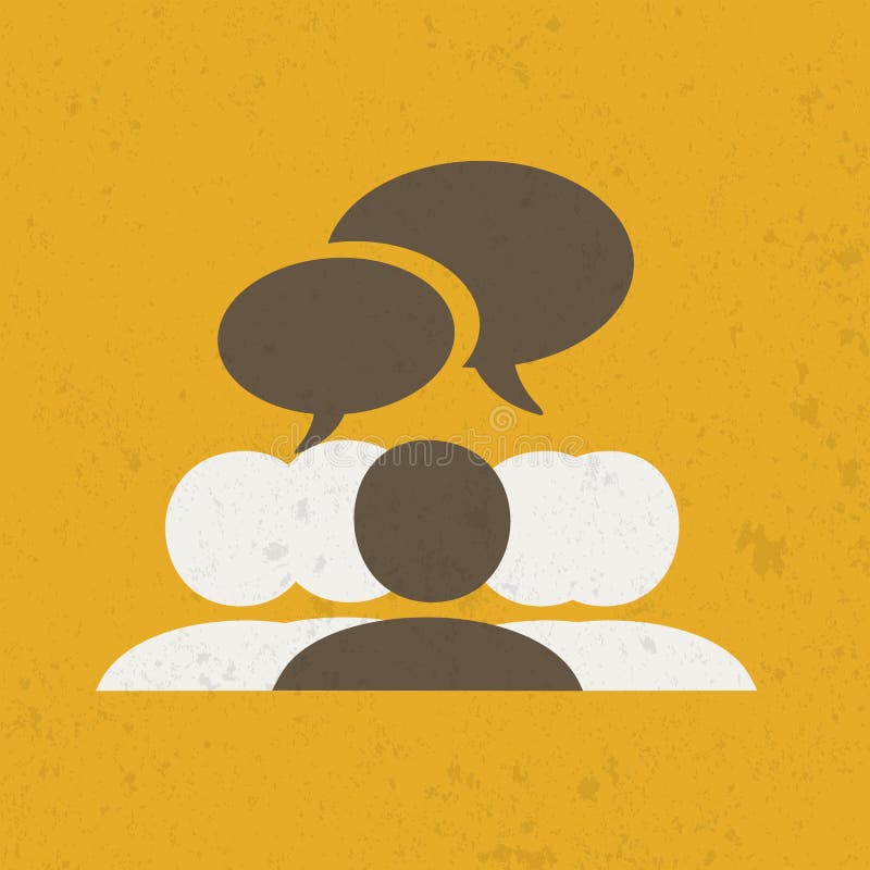 Communication gap stock vector. Illustration of color - 27068270