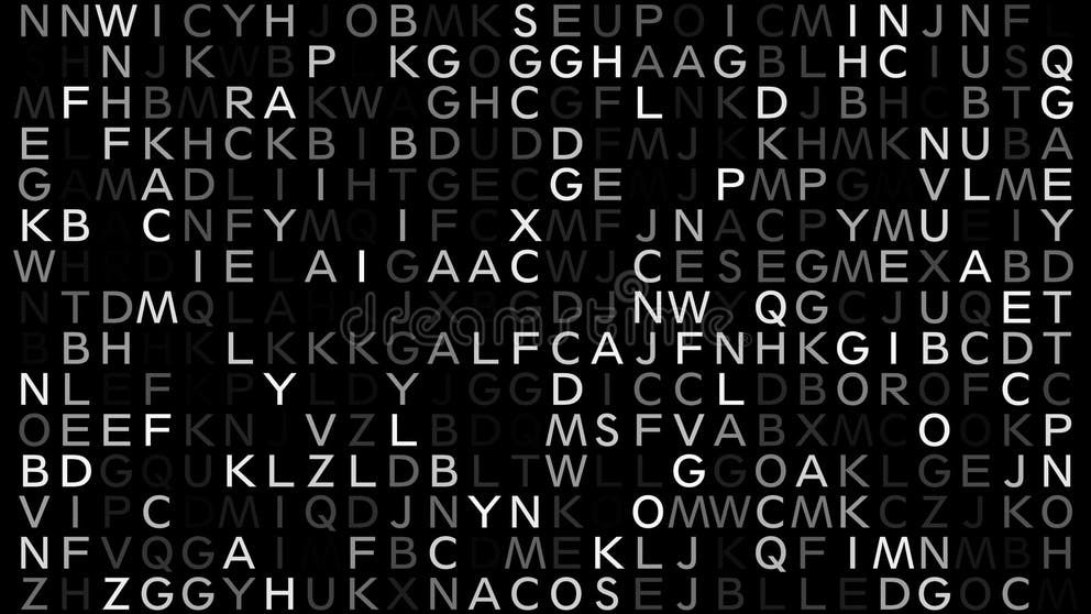 Communication through Abstract Text Composition Letters on Black ...