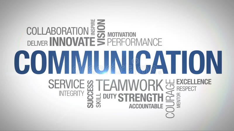 Communication - Animated Word Cloud Stock Footage - Video of effects ...