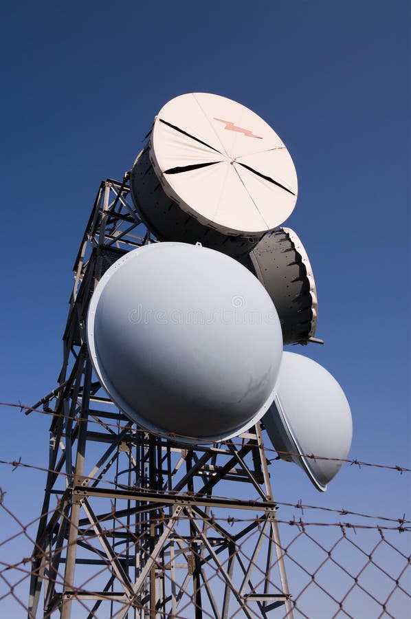 Communication antenna stock image. Image of pollution - 10755751