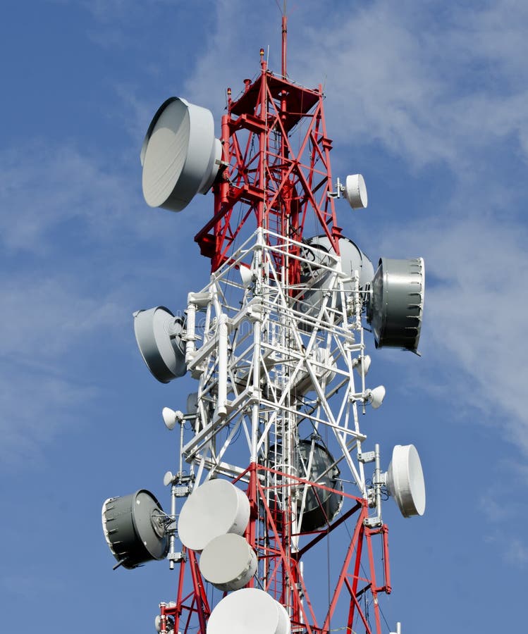 Communication antenna stock photo. Image of broadcast - 21281008