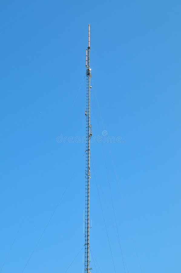 Communication Antenna Tower Stock Image - Image of connect, base: 21394199